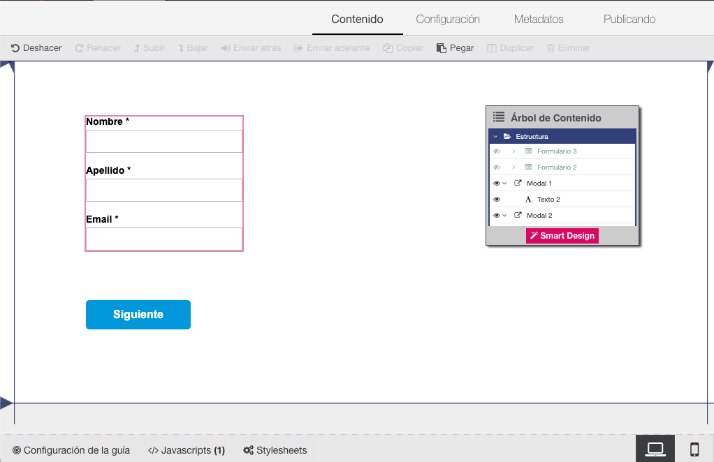 Utilizando múltiples Formularios en forma de pasos con Web Builder ... Utilizando múltiples Formularios en forma de pasos con Web Builder ...