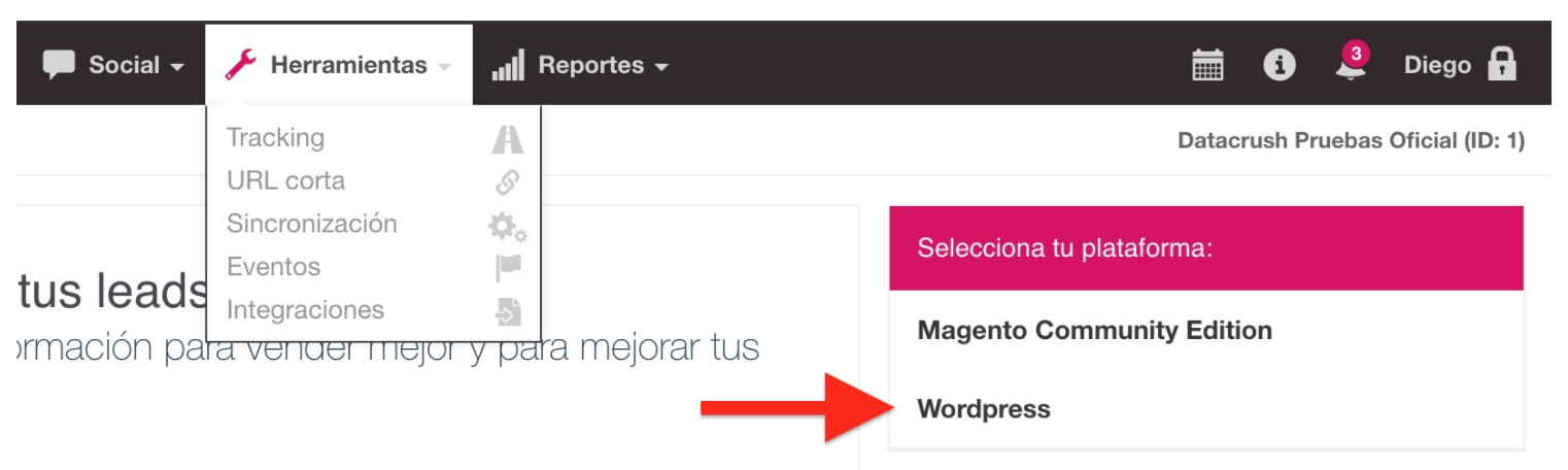 ¿Cómo instalo el Tracking Code de DataCrush? – Centro de ayuda DataCrush
